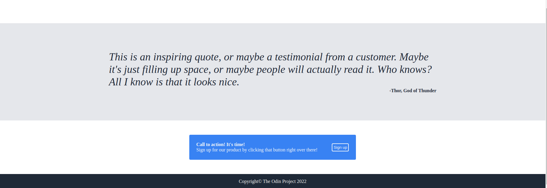 GitHub - jbaldwin0/odin-landing-page: Repo based on the landing page ...