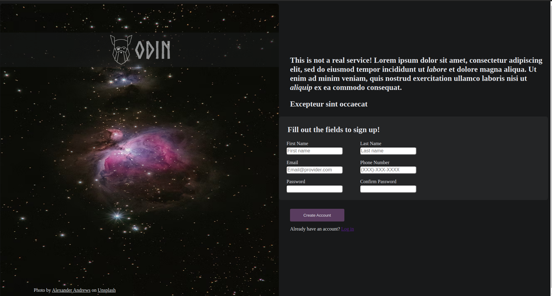 GitHub - jbaldwin0/odin-sign-up-form: Repo based on instructions from ...