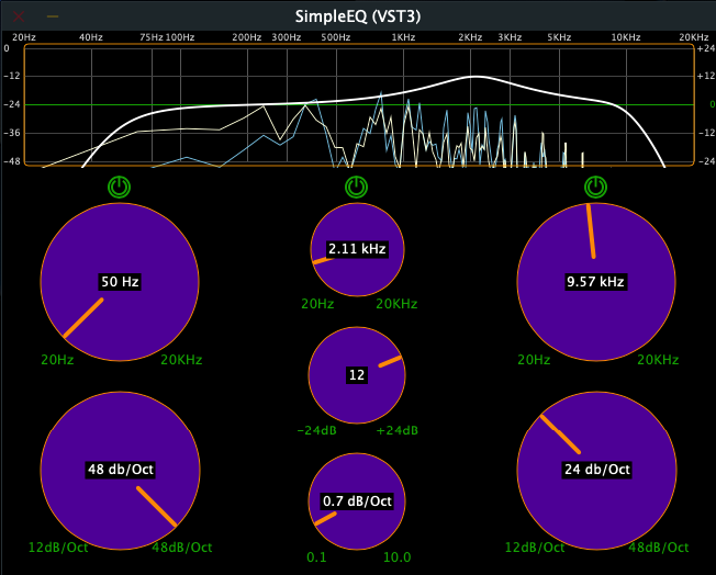GitHub - rrecalo/SimpleEQ: A virtual instrument plugin (VST3/AU) built in C++ using Xcode