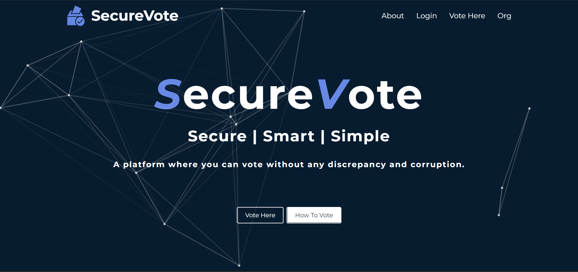 GitHub - md-armaan13/Secure-Vote: A blockchain based polling site