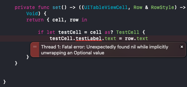How to pass NavigationRow data and display in custom cell · Issue #101 · bcylin ...