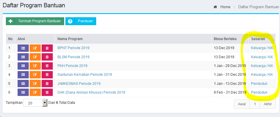 [Bug] Tautan di daftar Program Bantuan saat diklik muncul error 404 · Issue #1908 · OpenSID ...