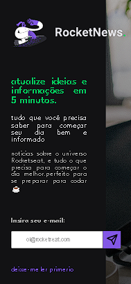 GitHub - Faeldevs/Rockt-News: Desafio concluído do projeto #RocketNews