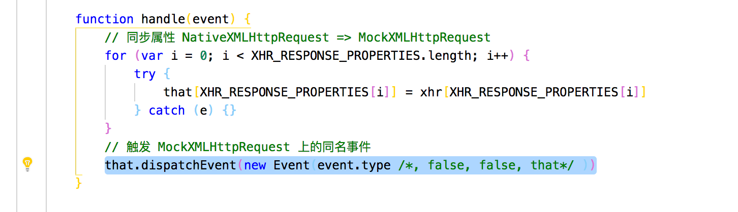 触发 MockXMLHttpRequest 上的同名事件的时候为什么手动new Event(event.type) · Issue #328 · nuysoft/Mock · GitHub