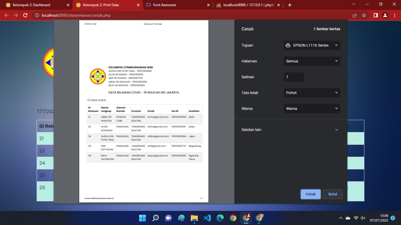 GitHub - ArfStywn/UAS_PW_KELOMPOK2: Pemrograman Web 2 [191011400733 - Arif Setyawan]