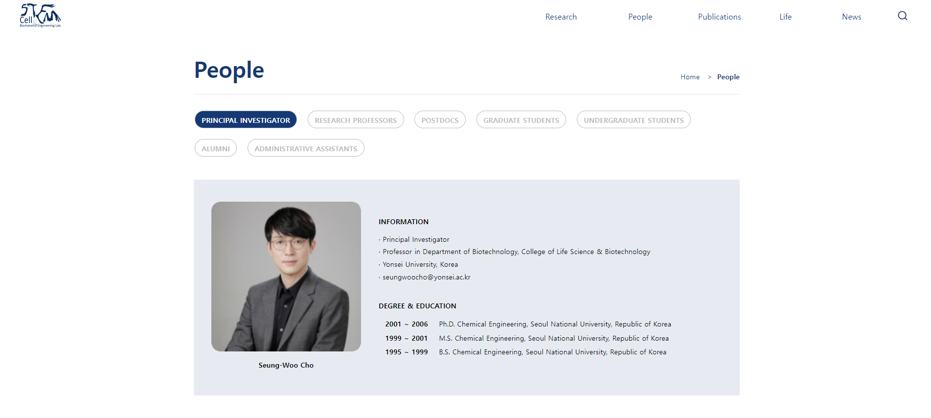 GitHub - BaekKiYeol/Yonsei-Lab-Hompage: 연세대학교 줄기세포 및 생체재료 공학 연구실 홈페이지 리뉴얼