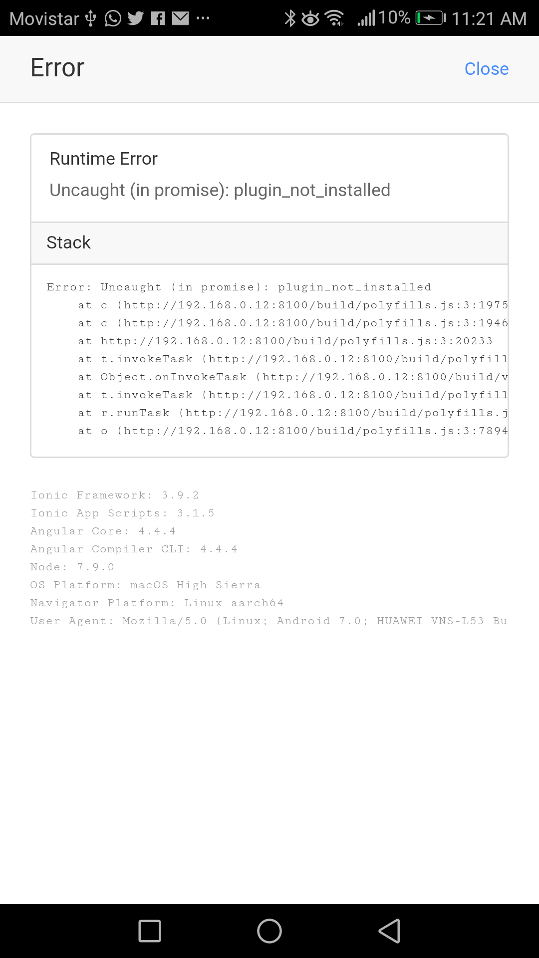 Native: tried calling plugins, but the plugin is not installed. · Issue #2038 · danielsogl ...