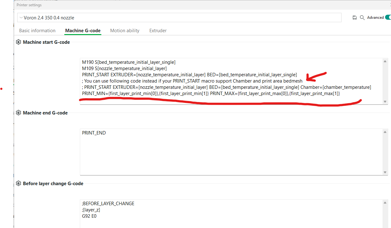 Feature Request: Add print area min/max support for bed mesh macros. · Issue #194 · SoftFever ...