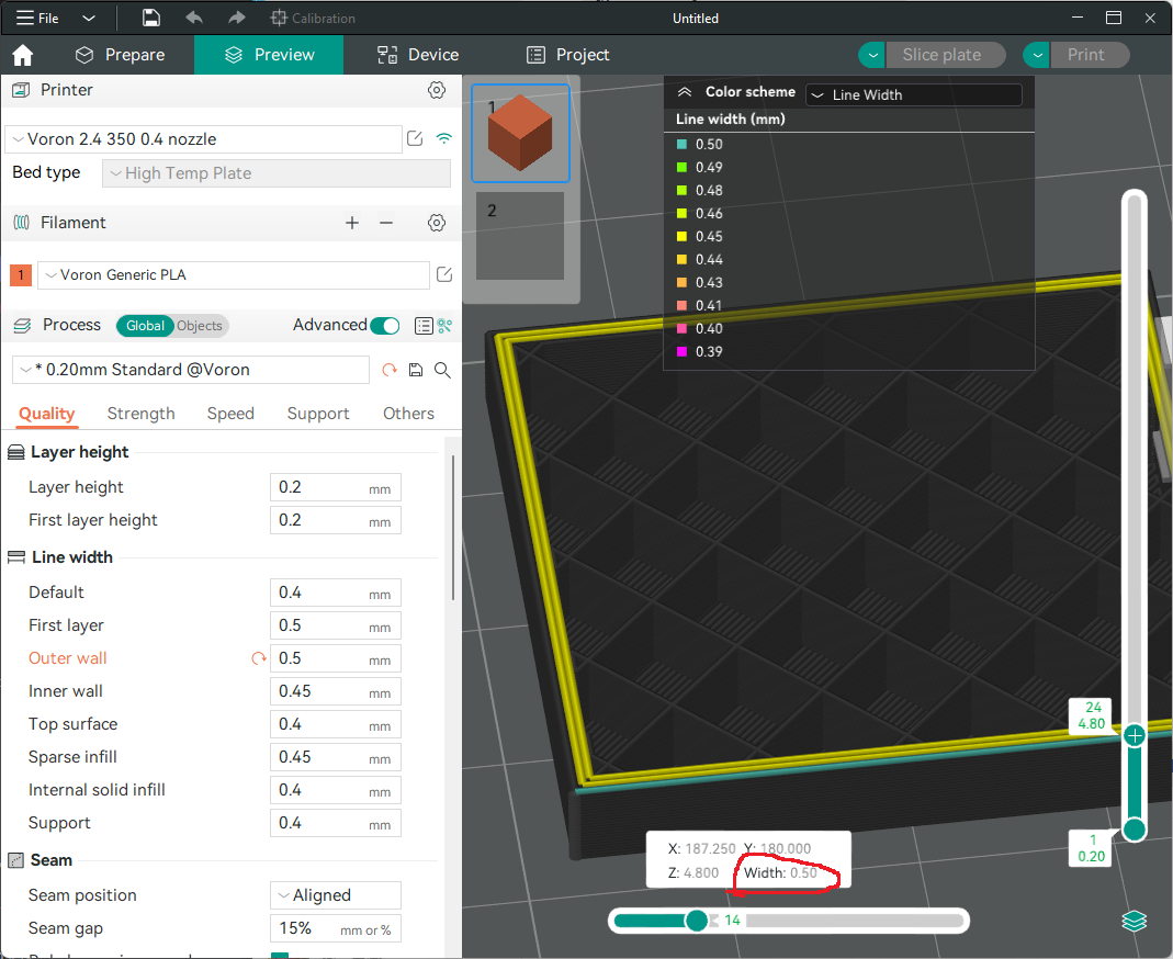 Outer Wall Line Width Not Changing Issue 783 SoftFever OrcaSlicer GitHub