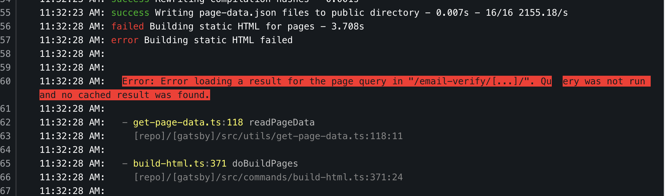 Query was not run and no cached result was found. · Issue #37716 · gatsbyjs/gatsby · GitHub