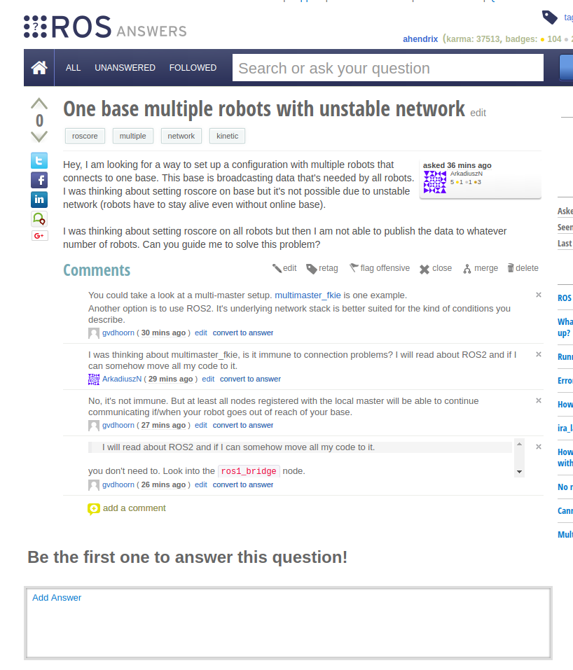 Landing page shows extra answers · Issue #168 · ros-infrastructure ...