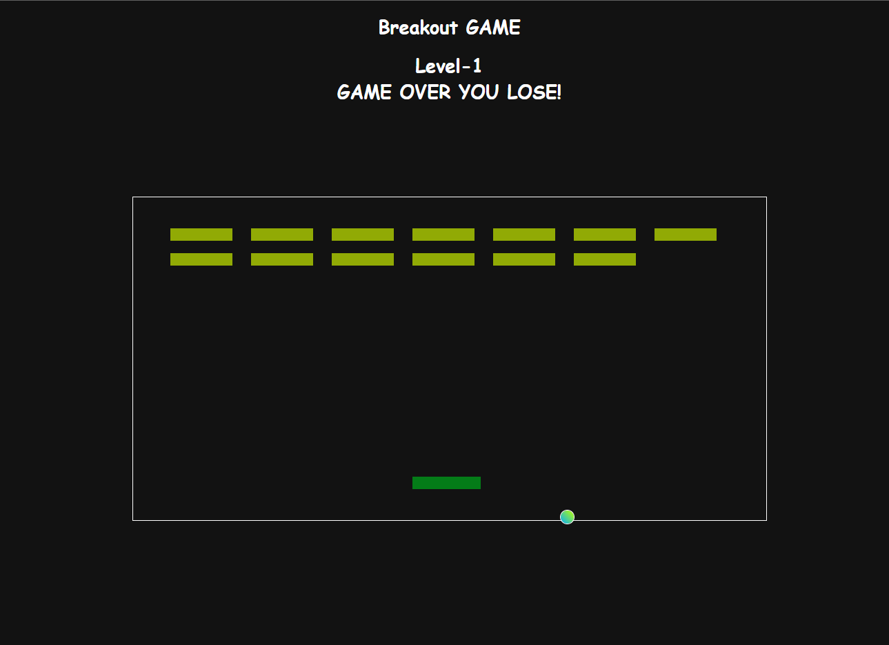 GitHub - CemBOLAT/Breakout-Game: Breakout-Game that includes 3 levels