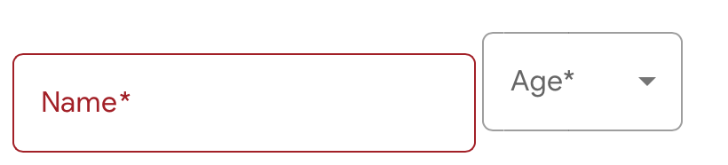 Mdc Textfield And Mdc Select Selection Boxes And Text Fields Go Out Of Alignment When One
