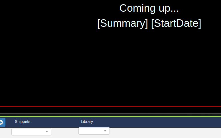 Calendar Widget Visual Editor Snippets/Library positioned incorrectly · Issue #2527 ...