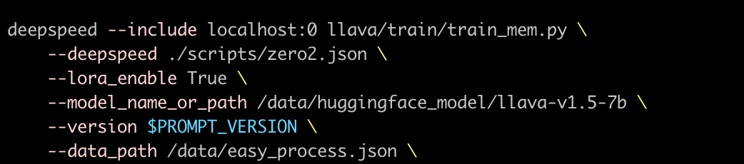 [Question] If I want to continue to fine-tune the llava1.5 checkpoint, lora way, how should I ...