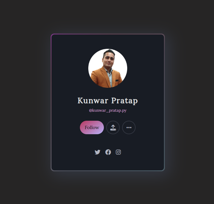 GitHub - Kunwar-Pratap/Profile-Card: This is a profile card developed ...