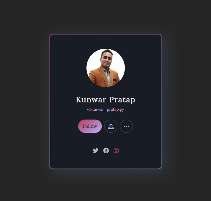 GitHub - Kunwar-Pratap/Profile-Card: This is a profile card developed ...