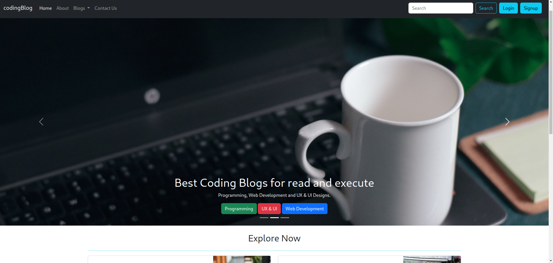 Github Kunwar Pratapcoding Blog Website This Is Coding Blog Website Developed Using Pure