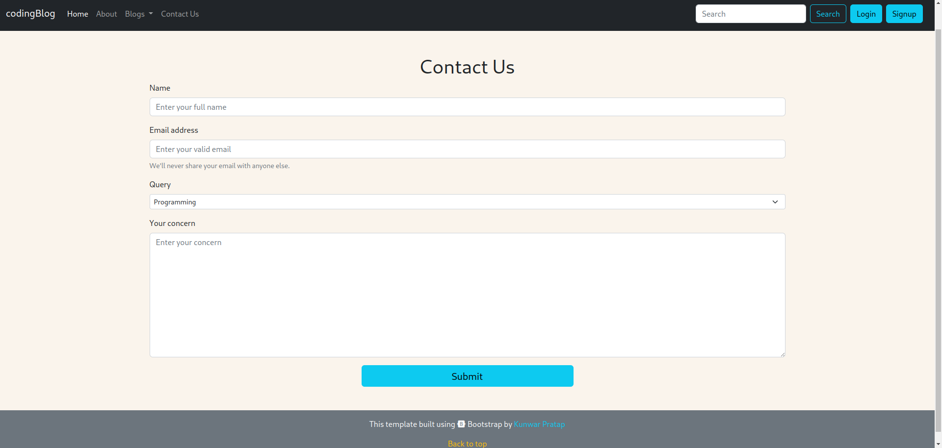 Github Kunwar Pratapcoding Blog Website This Is Coding Blog Website Developed Using Pure