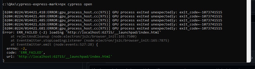 Gpu Process Exited Unexpectedly Exitcode 1073741515 · Issue 25938 · Cypress Iocypress · Github 9482