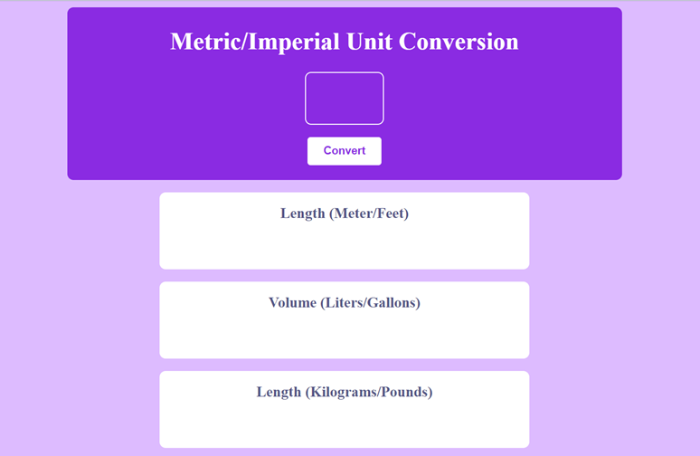 GitHub - feyzafacan/Unit-Converter: Unit converter project built with ...