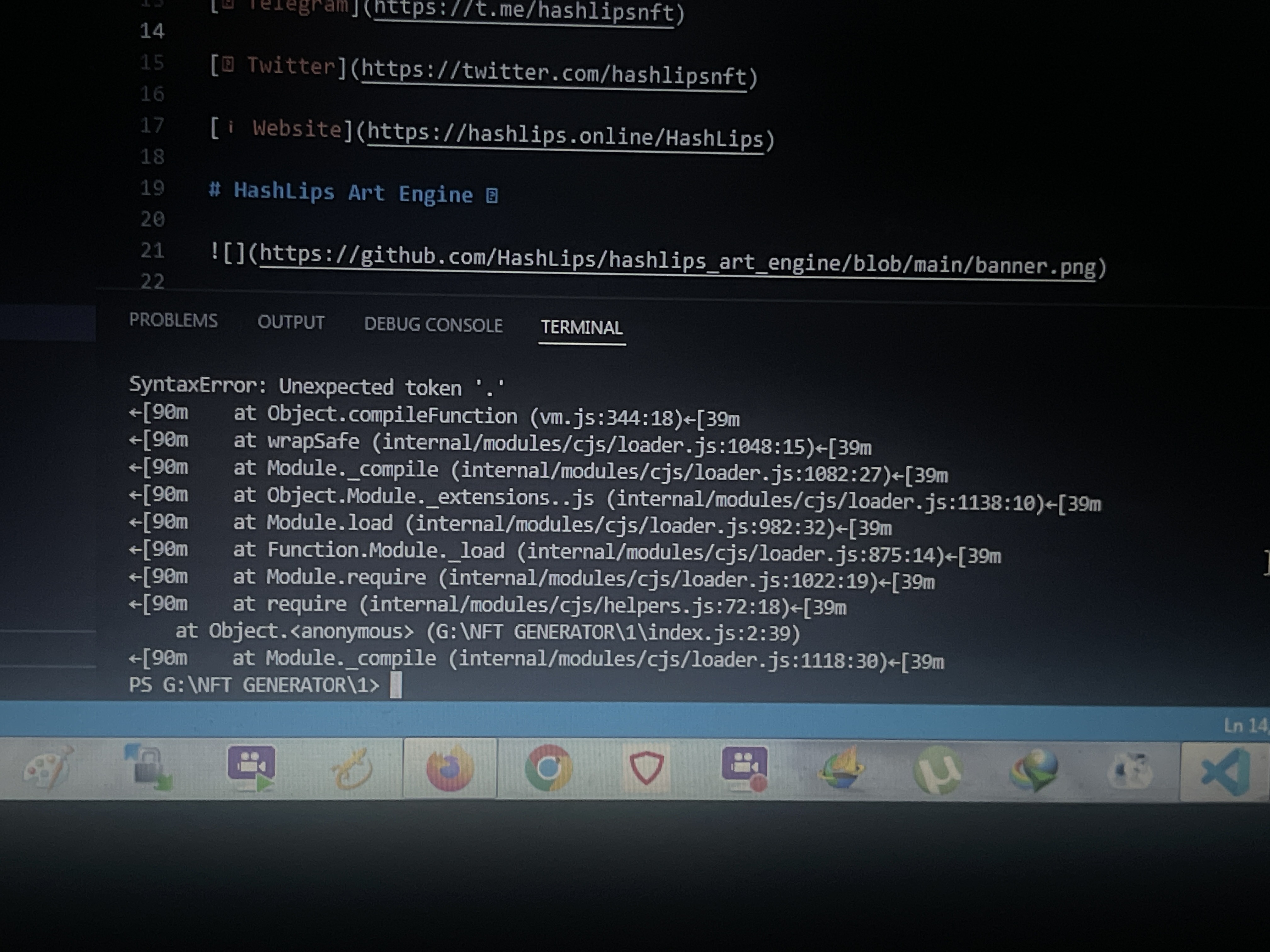 Error just first try default · Issue #1099 · HashLips/hashlips_art_engine · GitHub