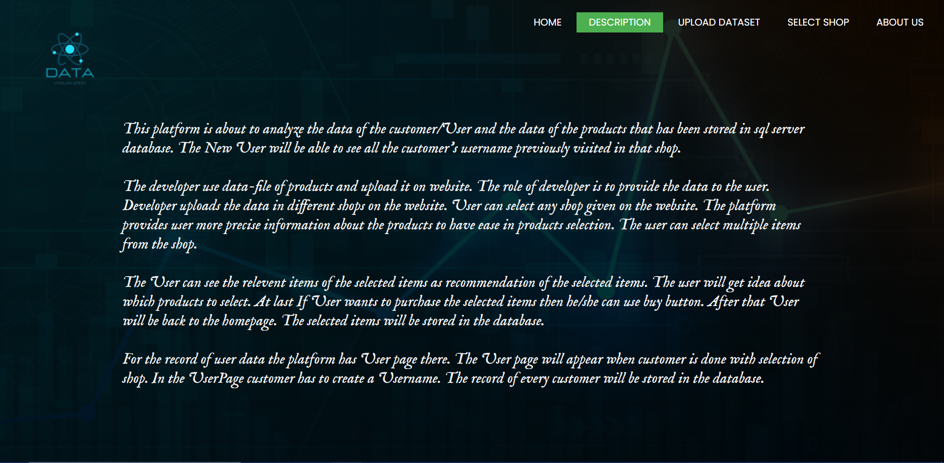 GitHub - parthin-12/Data_Visualizer_app: Data Recommendation