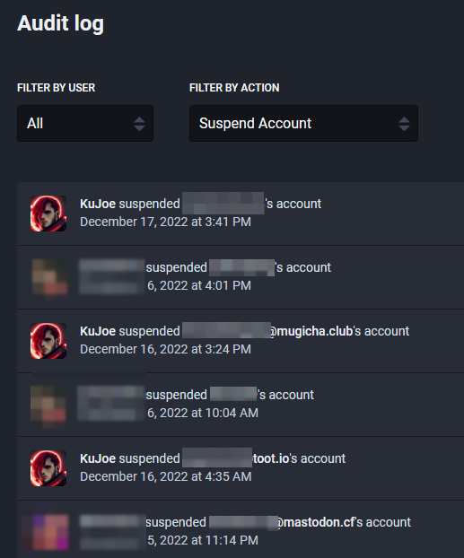 Accounts are being suspended without any admin action · Issue #22425 · mastodon/mastodon · GitHub