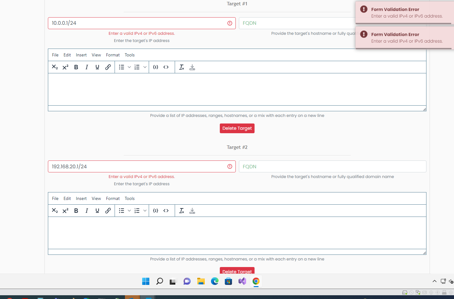 Targets - Enter a valid IPv4 or IPv6 address · Issue #211 · GhostManager/Ghostwriter · GitHub