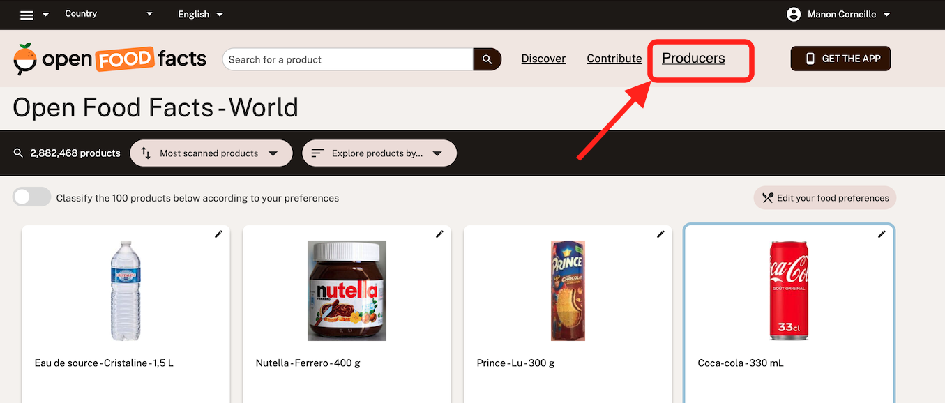 Improve the discoverability of the Pro Platform · Issue #8332 · openfoodfacts/openfoodfacts ...