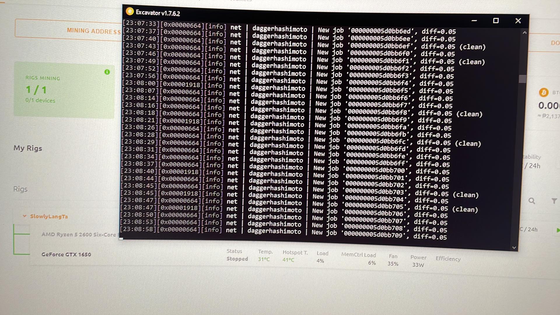 My Rig Displays STOPPED on the STATUS · Issue #793 · nicehash/NiceHashQuickMiner · GitHub