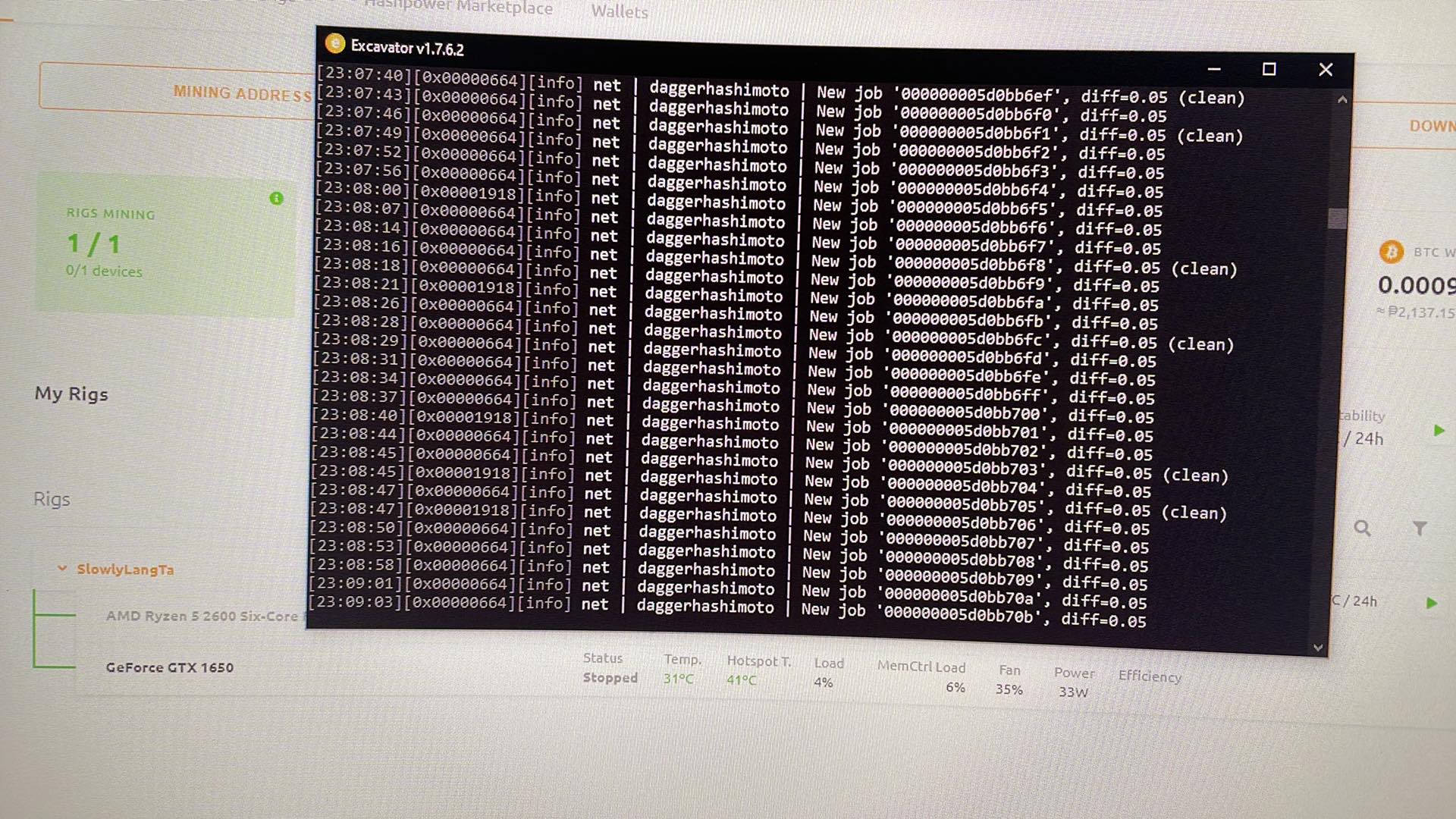 My Rig Displays STOPPED on the STATUS · Issue #793 · nicehash/NiceHashQuickMiner · GitHub