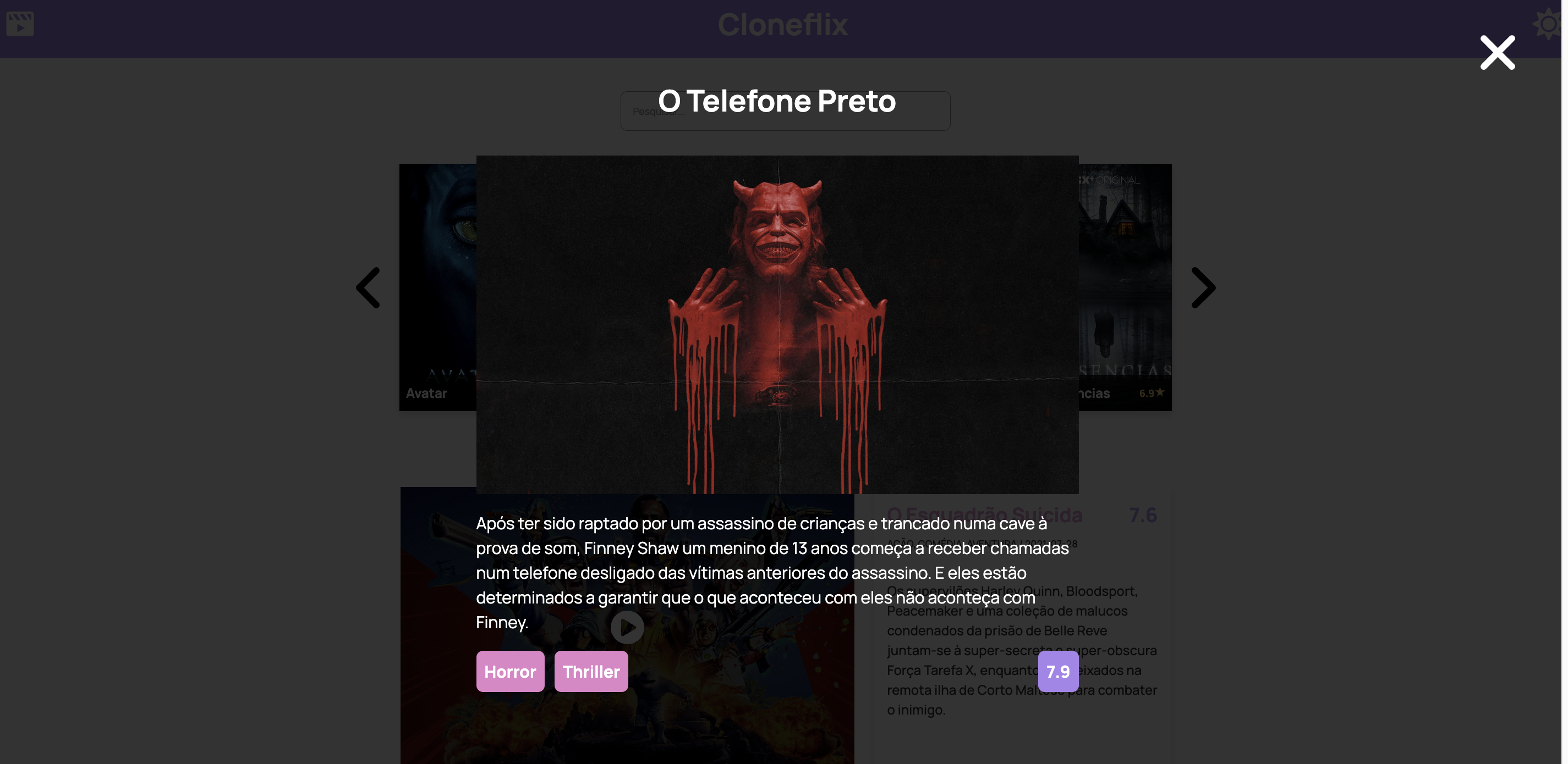 GitHub - gabrielvb1/CloneFlix: Clone simples do Netflix com apenas Javascript, HTML e CSS