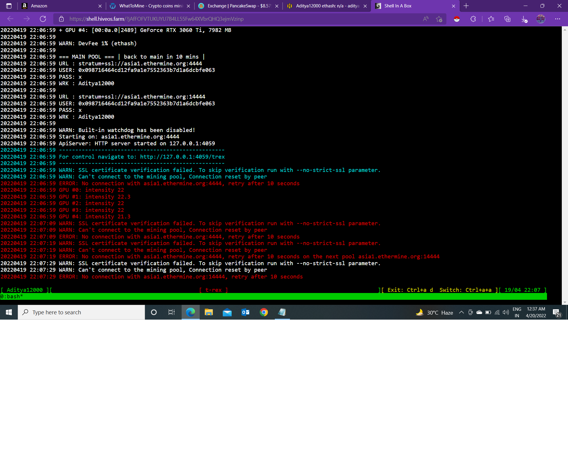 SSL CERTIFICATE VERIFICATION · Issue #1248 · trexminer/T-Rex · GitHub