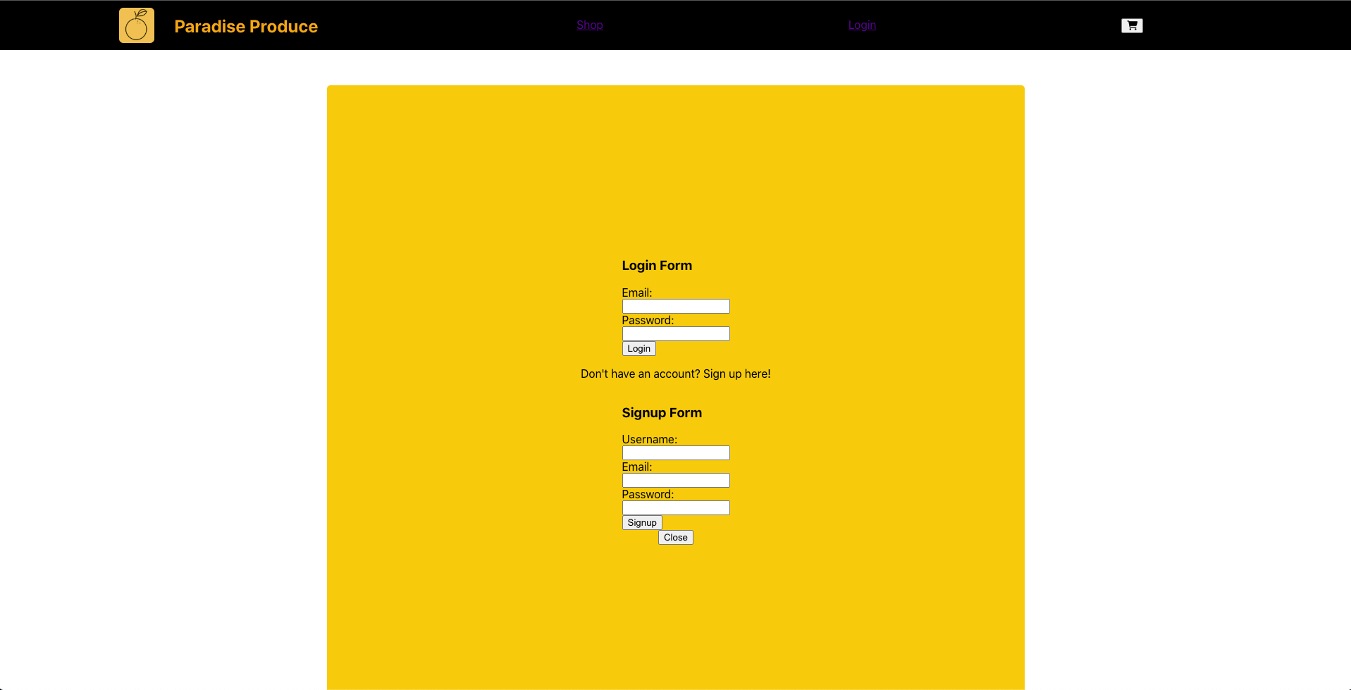 GitHub - bradleyparris/Paradise-Produce