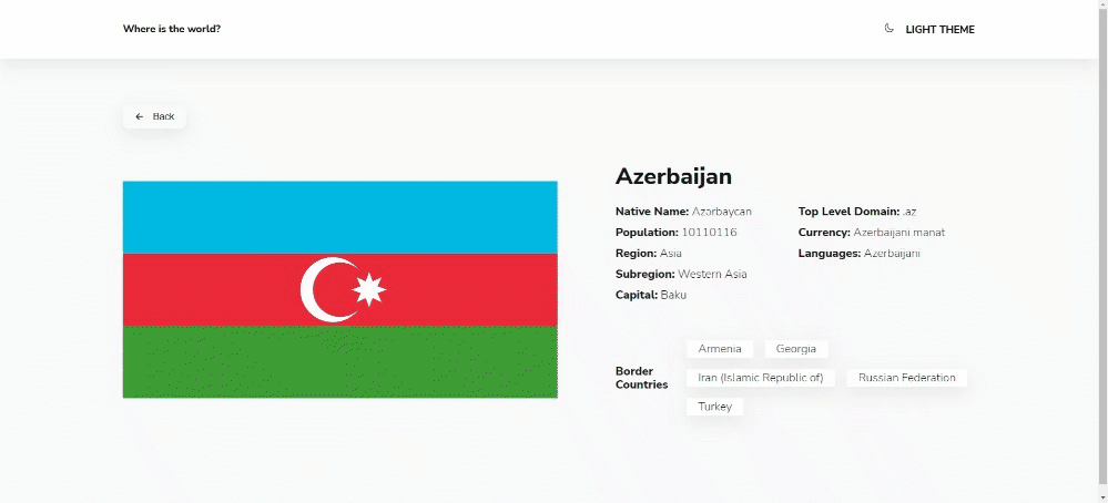 GitHub - Dirk19991/World-info: Статистика и флаги стран мира с REST Countries API