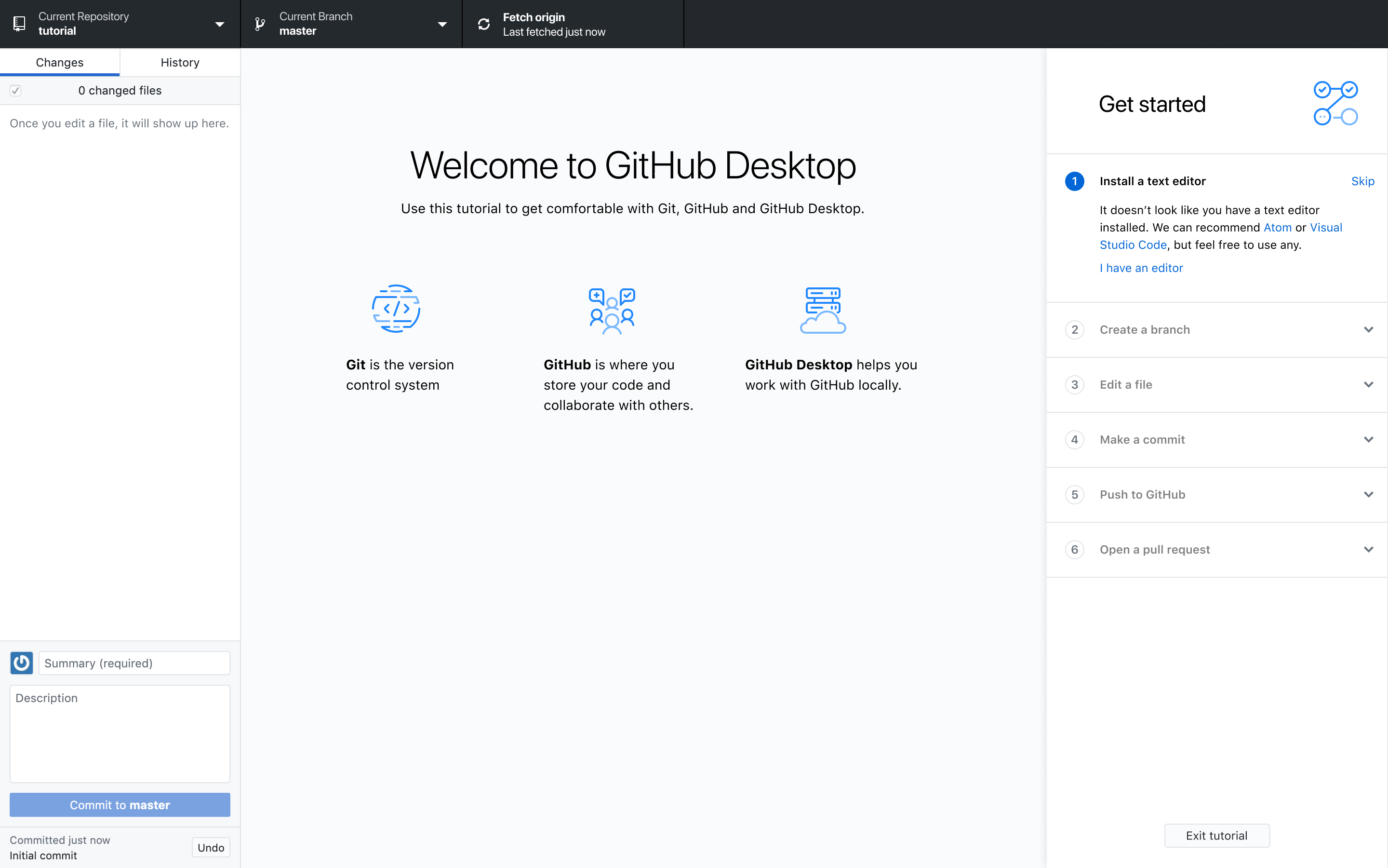 Onboarding tutorial: entry point · Issue #8148 · desktop/desktop · GitHub
