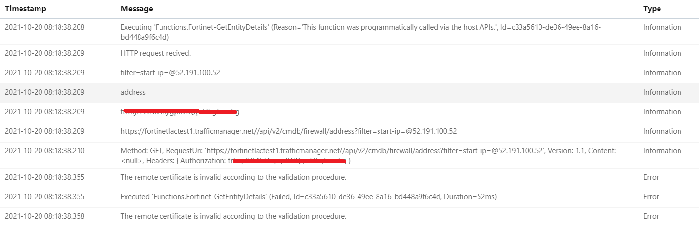 Fortinet-GetEntityDetails not authenticating against Fortigate · Issue #2874 · Azure/Azure ...