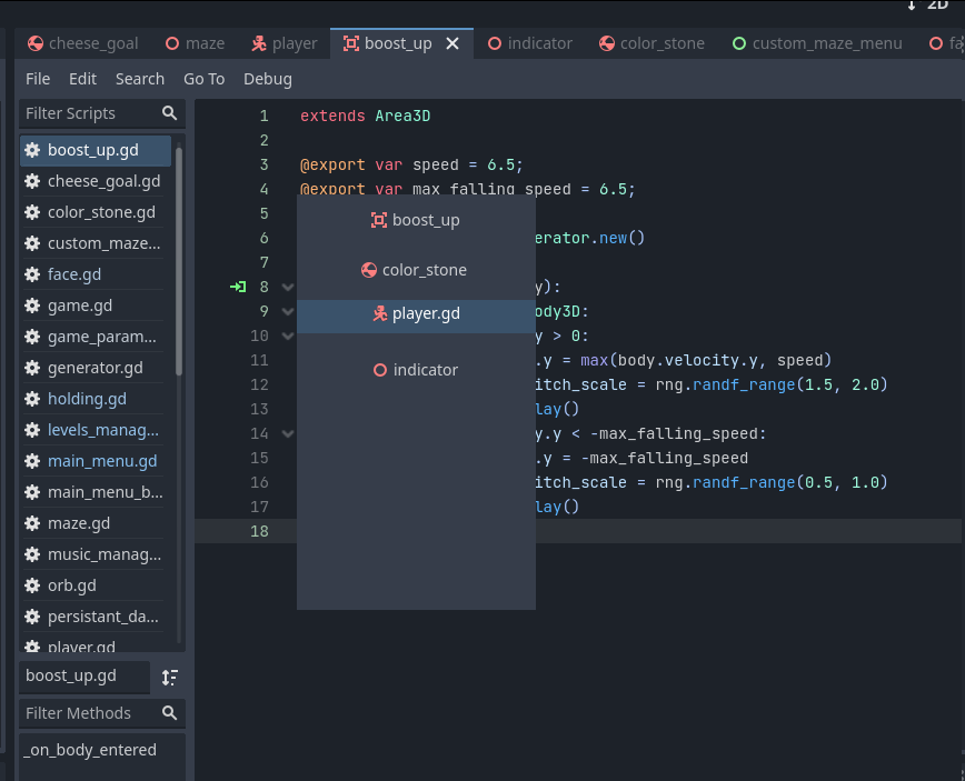 Change CTRL+TAB shortcut to cycle through recent tabs · Issue #8340 · godotengine/godot ...