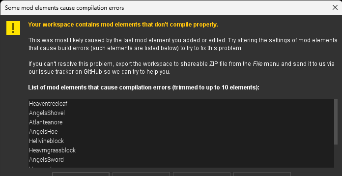 my mod Shadow's OF the Overworld · Issue #3473 · MCreator/MCreator · GitHub