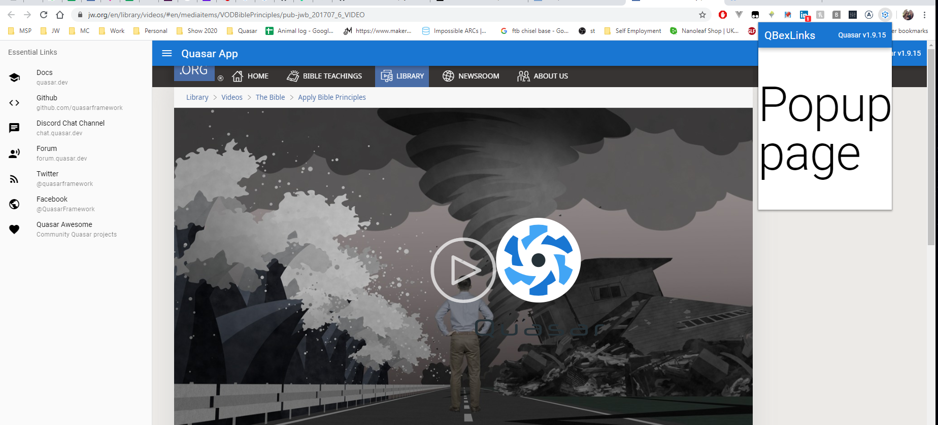 [BEX] content-script.js - improper declaration [SOLUTION] · Issue #6820 · quasarframework/quasar ...