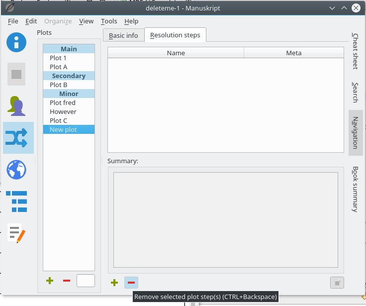 Resolution step deleting itself on pressing Ctrl + Backspace · Issue #375 · olivierkes ...
