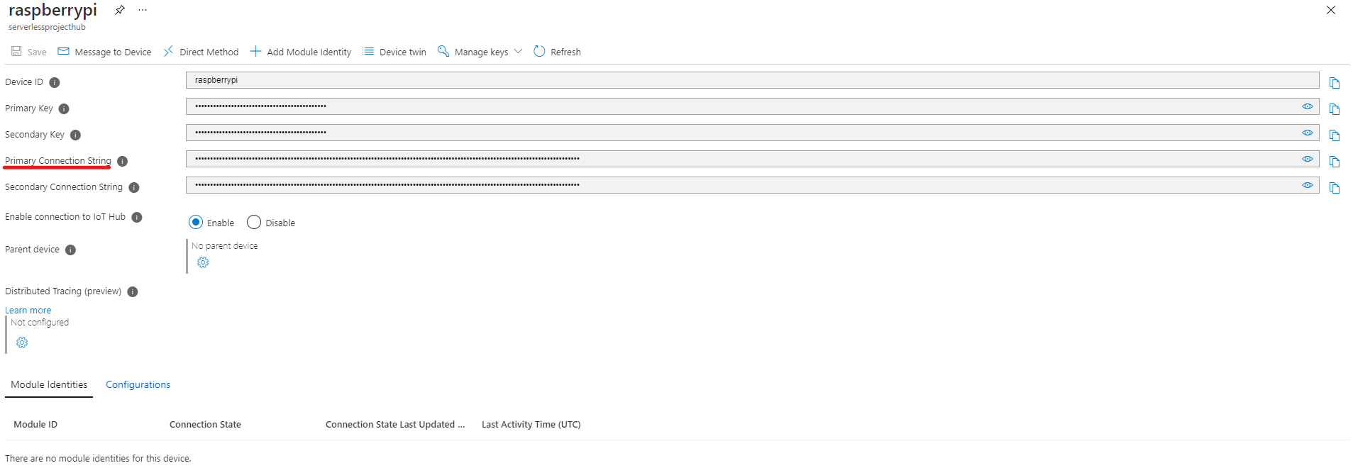 Github Davevg1azure Iot Raspberry Simple Connection Between Raspberry Pi And Azure Iot Hub