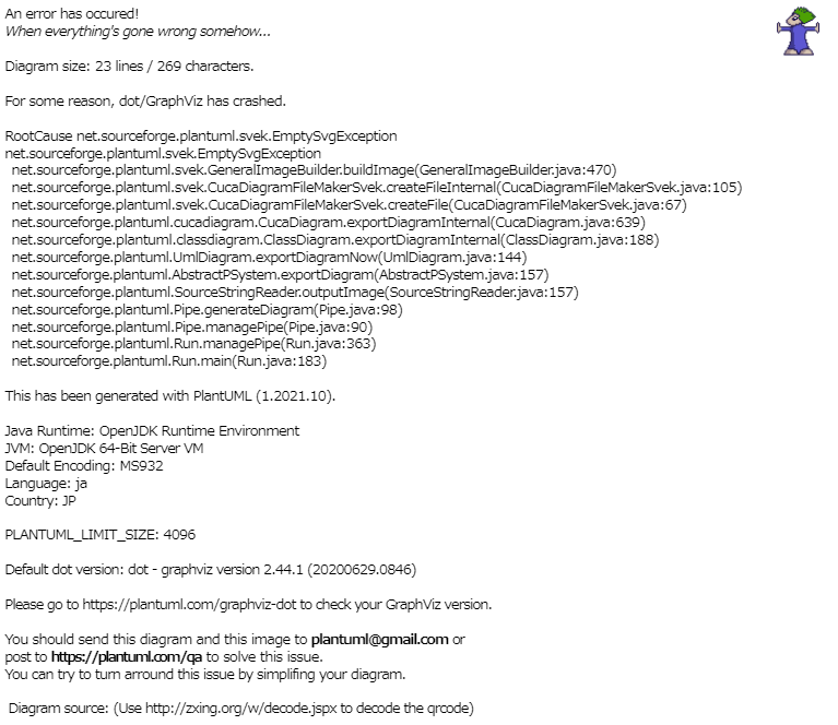 Got a EmptySVGException with simple class diagram · Issue #567 ...