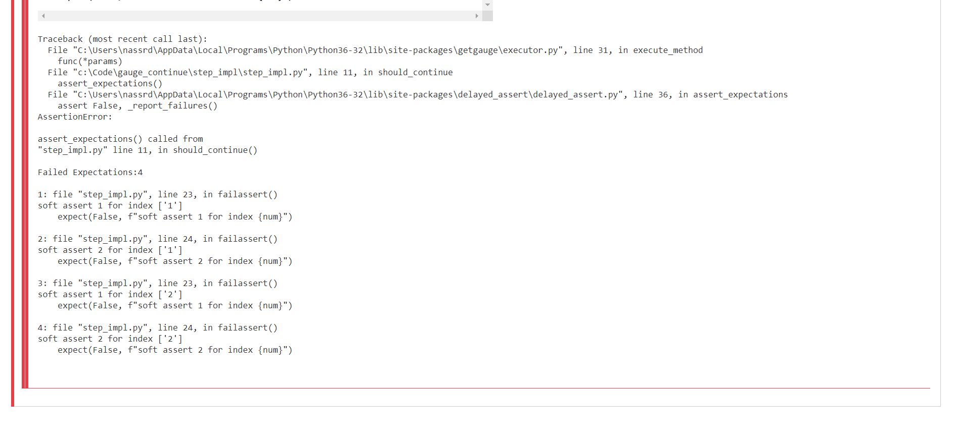Continue on failure not working properly when Running scenario via codelens · Issue #1280 ...