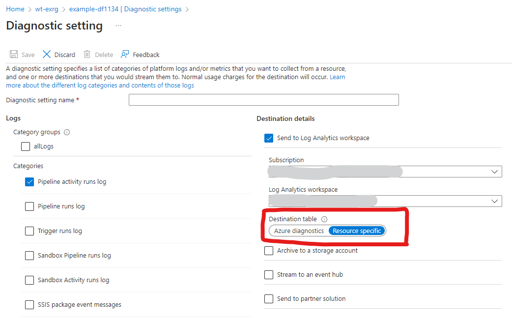 azurerm_monitor_diagnostic_setting continues to see drift on log_analytics_destination_type ...