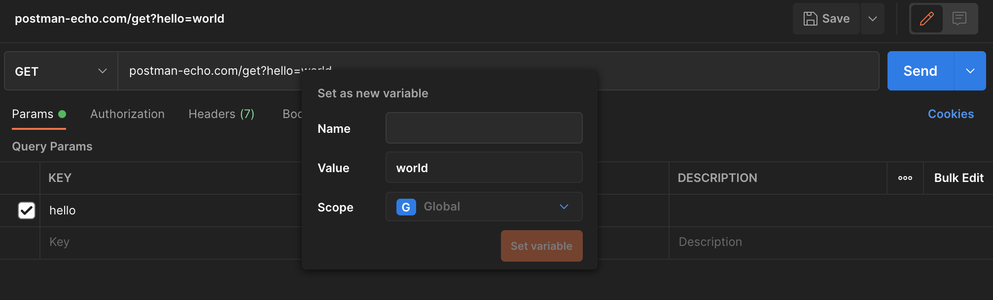 Set collection variable using right click context menu · Issue #10808 · postmanlabs/postman-app ...