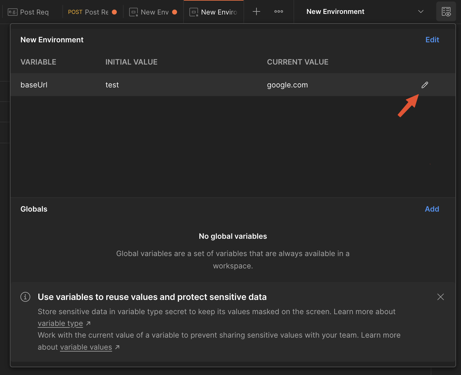 "Environment Quick Look" not working. · Issue #9626 · postmanlabs/postman-app-support · GitHub