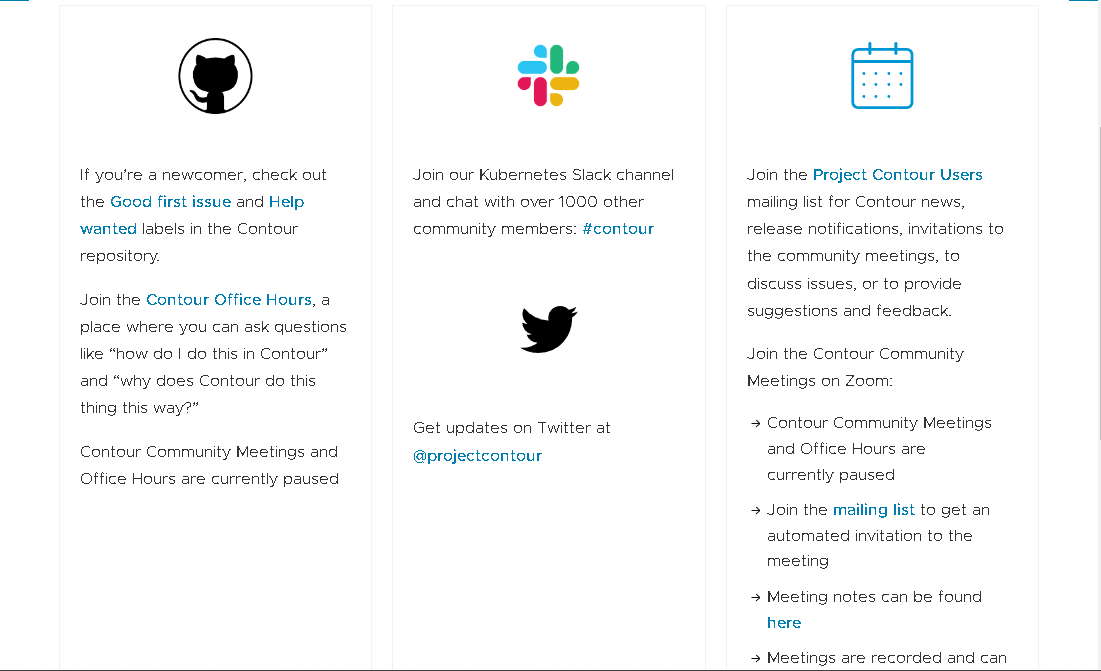 Update the Community Page on the Website · Issue #4787 · projectcontour/contour · GitHub