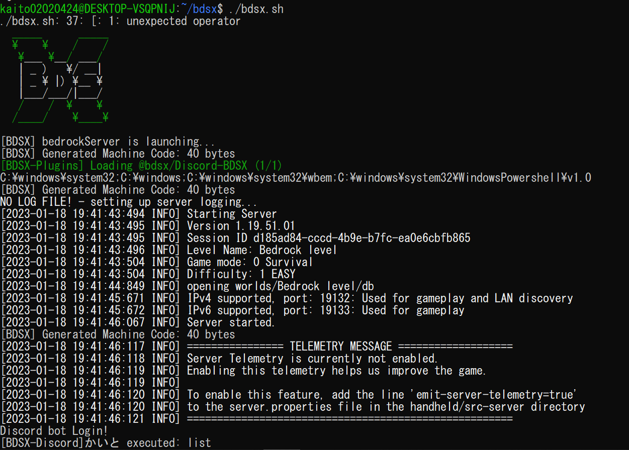Wine環境の検証 · Issue #1 · runekaito/Discord-BDSX · GitHub